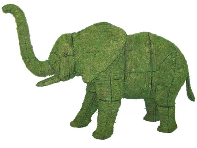 Elephant, 32 inch (Mossed) 32 inch x 48 inch x 17 inch - TOPIARYTREE.NET